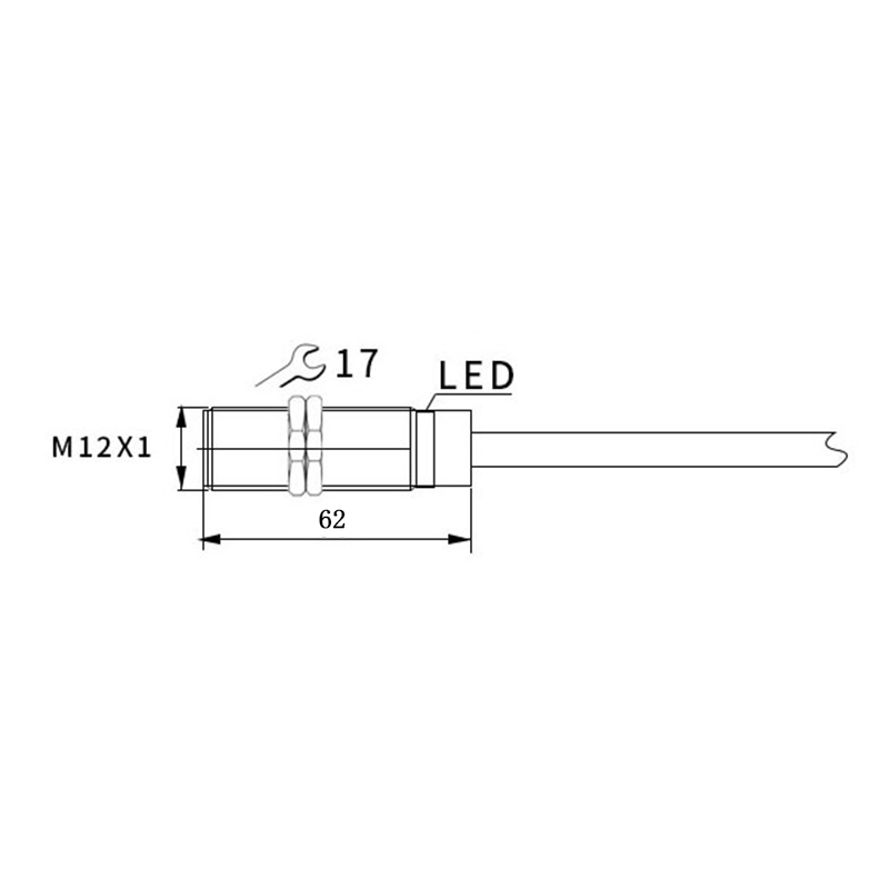 M12 All metal series Flush Inductive proximity sensor | Cylindrical ... M12 All metal series Flush Inductive proximity sensor | Cylindrical ...